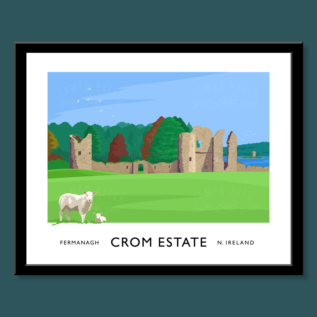 CROM ESTATE travel poster – JAMES KELLY ART